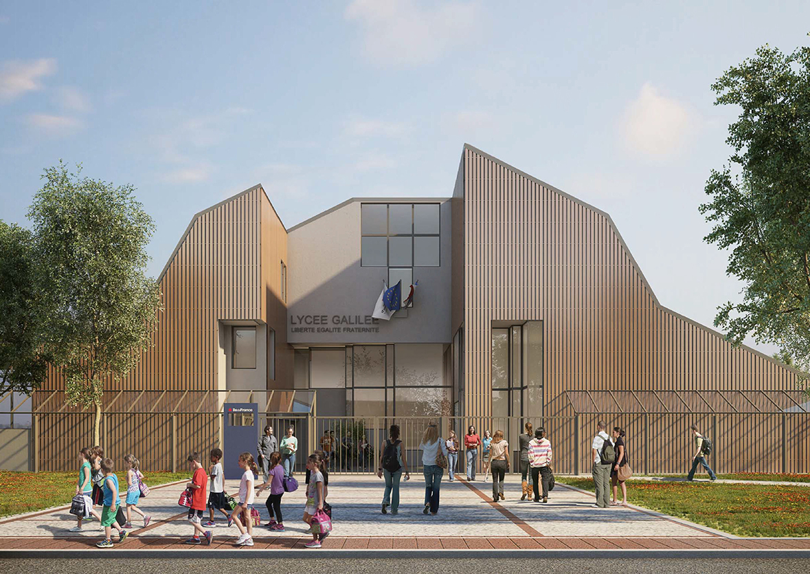 Rénovation du Lycée Galilée à Cergy-Pontoise - agence Engasser + associés