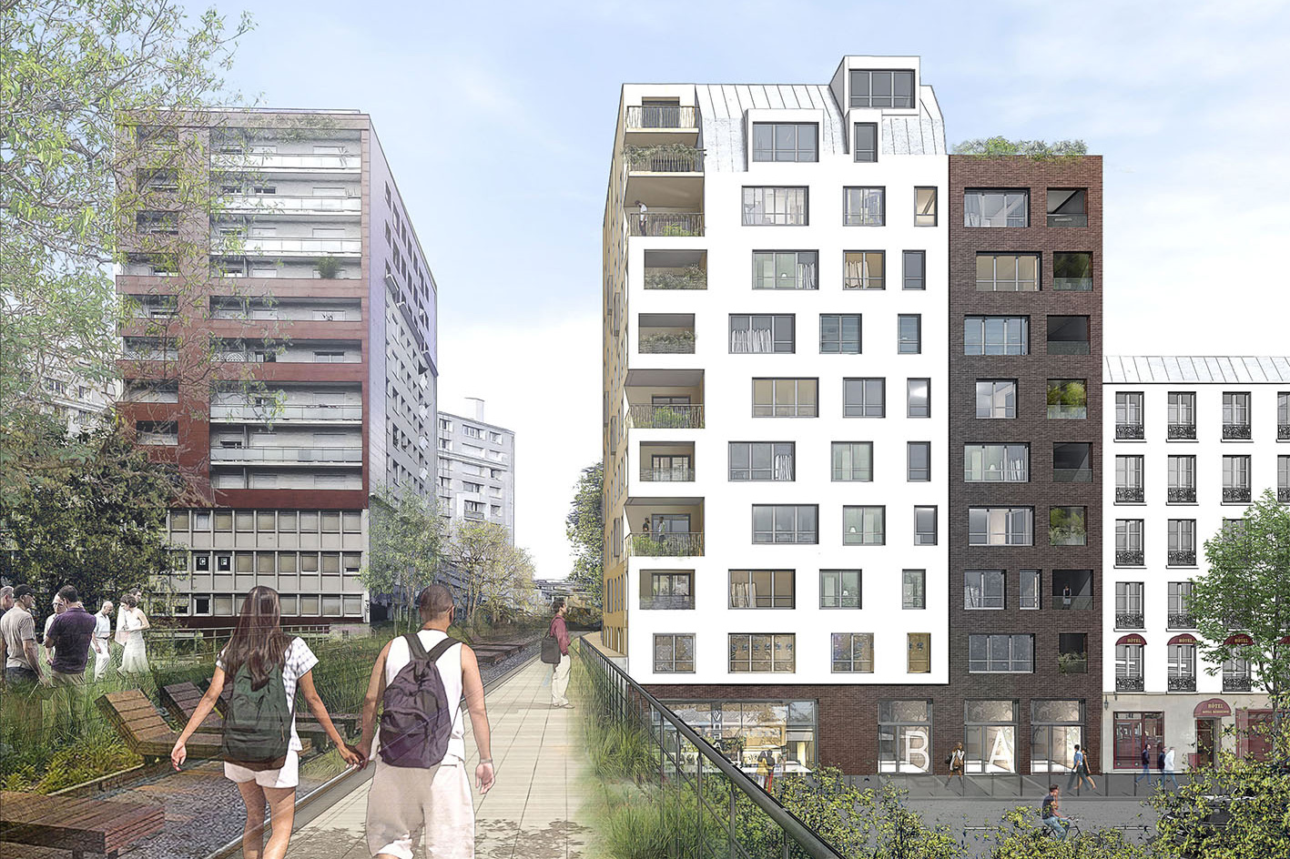 111 logements à Paris - agence Engasser + associés